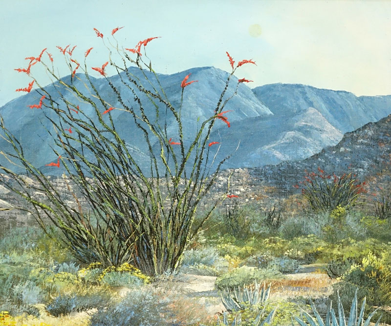 Ray Smith (20th Century) Oil on Canvas, "Spring Desert", Signed Lower ...