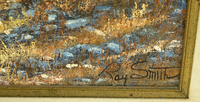 Ray Smith (20th Century) Oil on Canvas, "Spring Desert", Signed Lower ...