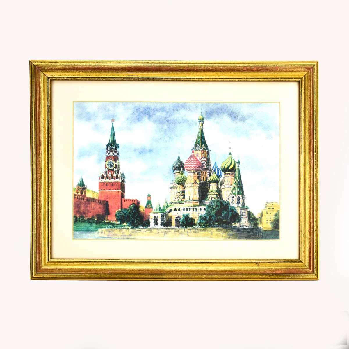 Four Vintage Russian Red Square Cathedral Prints | Kodner Auctions