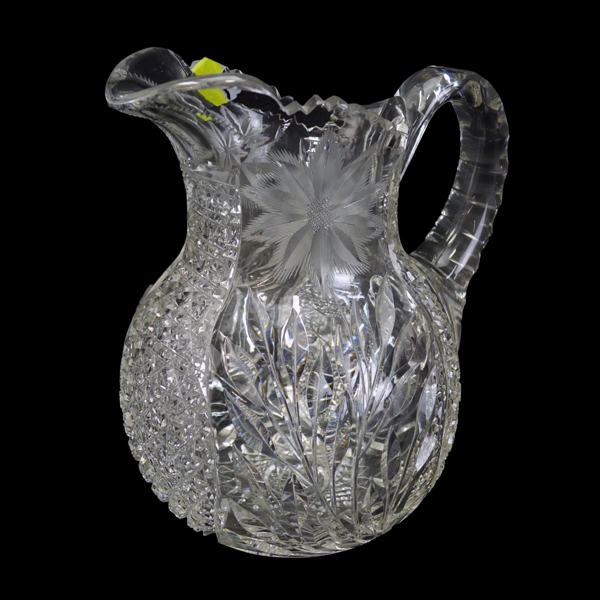American Brilliant Cut Crystal Pitcher | Kodner Auctions