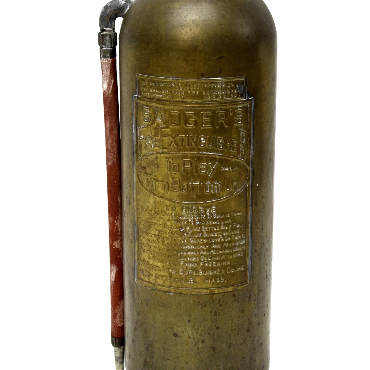 Antique Badger's Brass Fire Extinguisher | Kodner Auctions